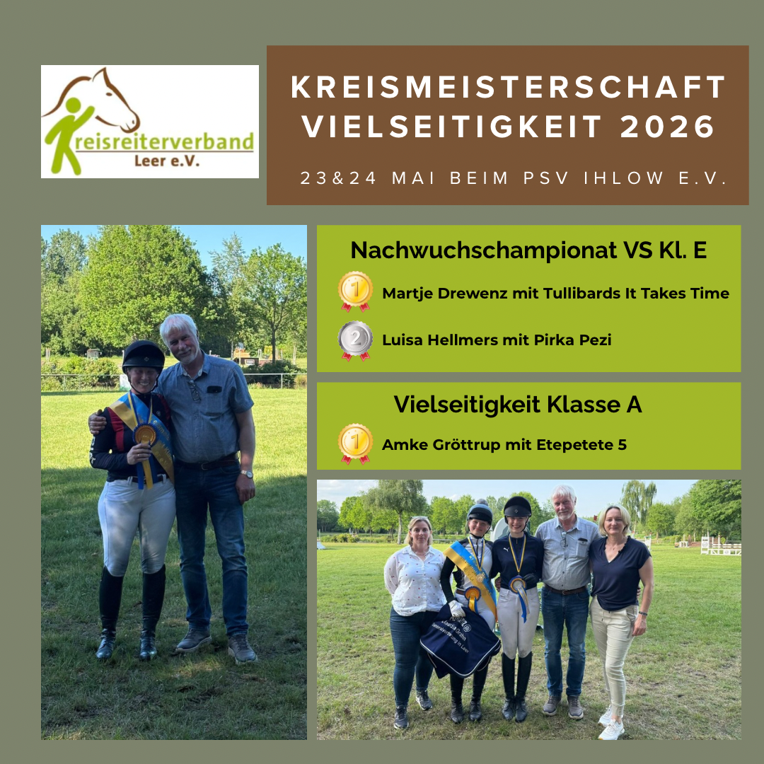 Kreismeisterschaften Vielseitigkeit 2026 in Ihlow – Kreisreiterverband Leer